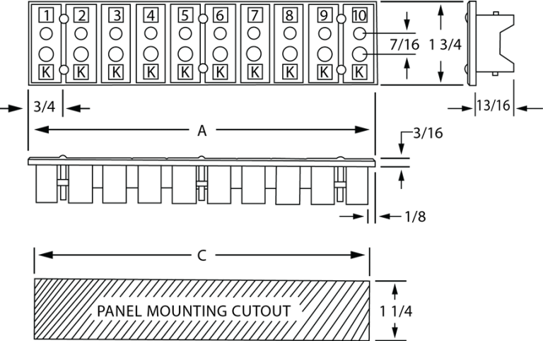 Full-Size, 2-Pole Stripanels | Marlin Manufacturing | Temperature ...